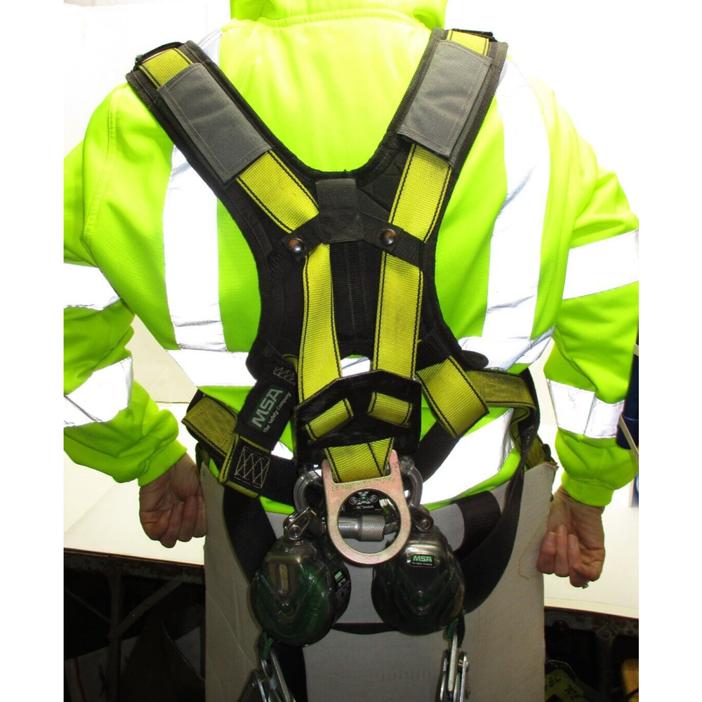 Msa V-Tec Twinlink Harness Double Pulley Safety Harne… - Gem